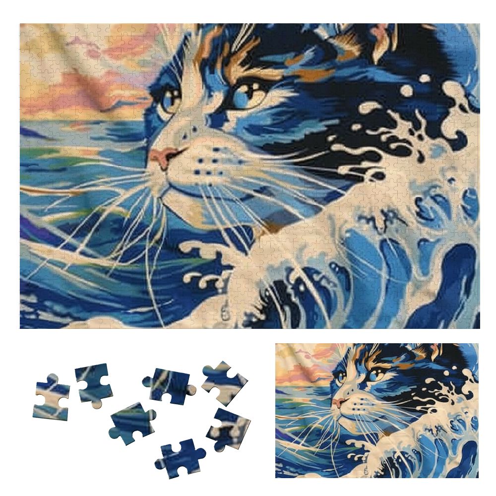 BCIIG Cute Cat Wooden Jigsaw Puzzle - Impossible Wooden Puzzles Gift ...