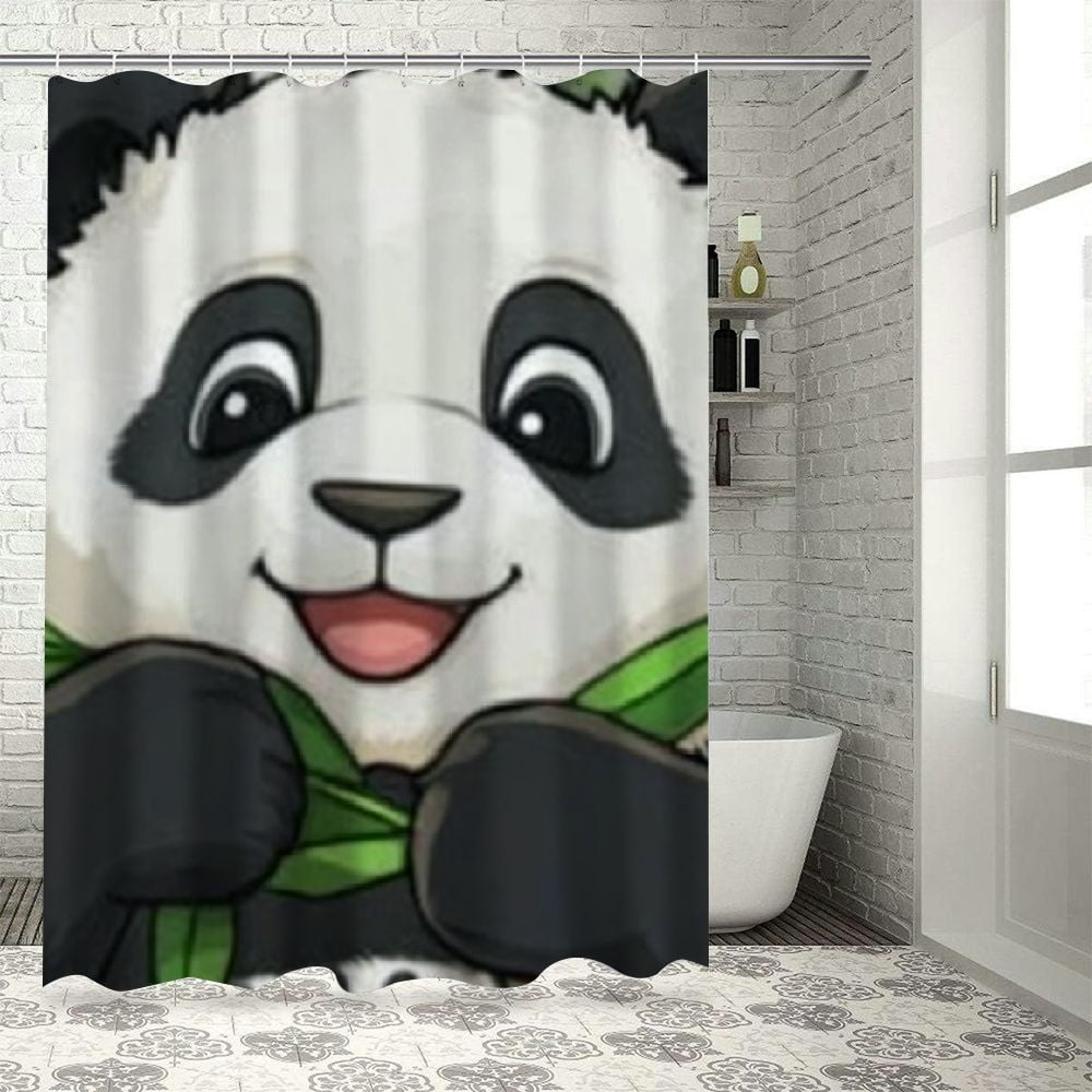 BCIIG Cute Panda Bathroom Decoration Set with Hooks, Colorful Luxury ...
