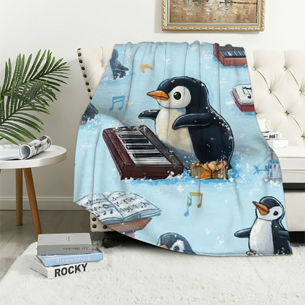 BCIIG Cute Penguin Blanket,Cute Penguin Gifts for Kids,Cute Penguin ...