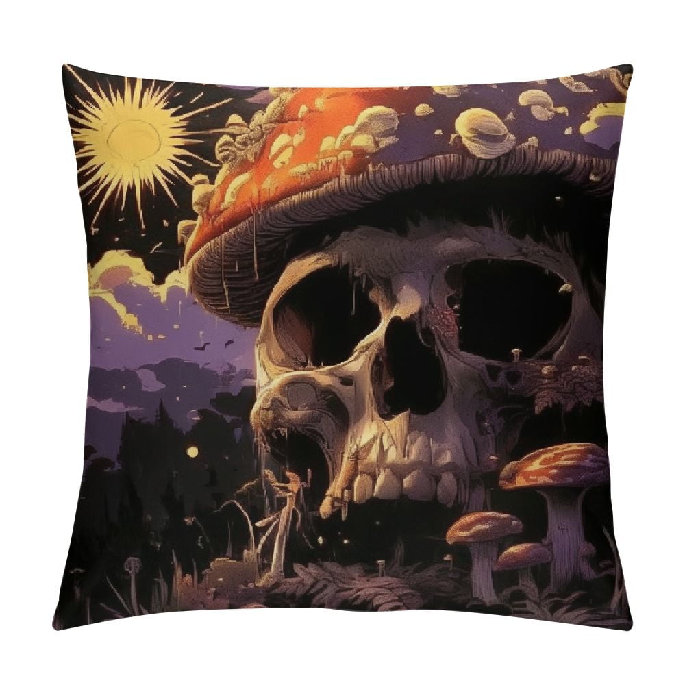 BCIIG Day of the Death Decor Sun and Moon Throw Pillow Cover Human ...