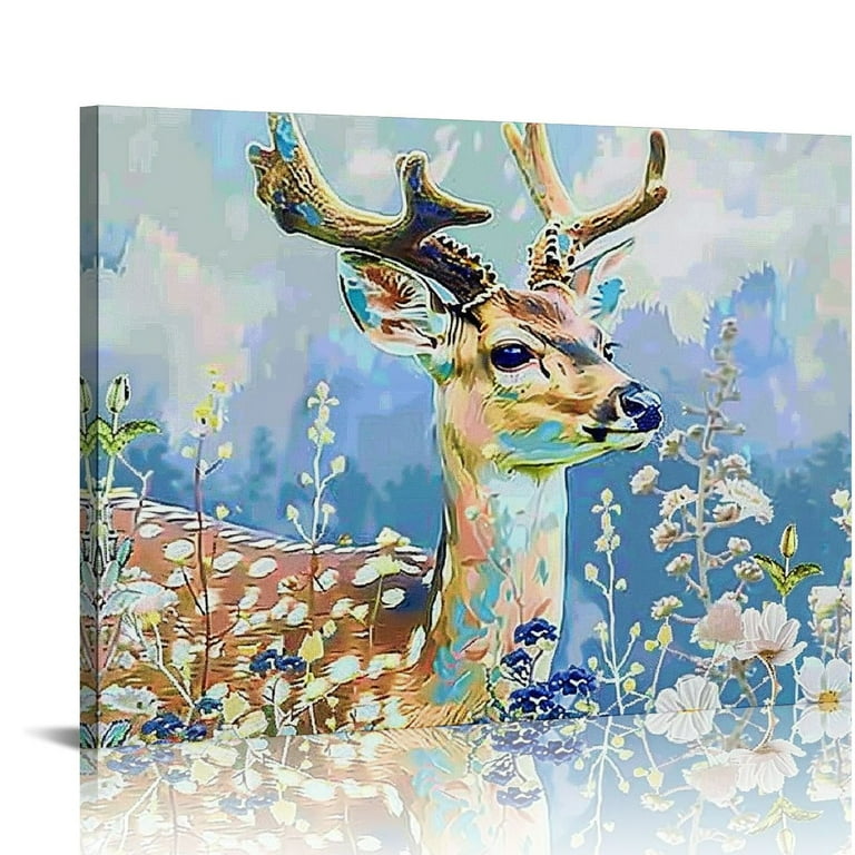 Deer Painting On Canvas