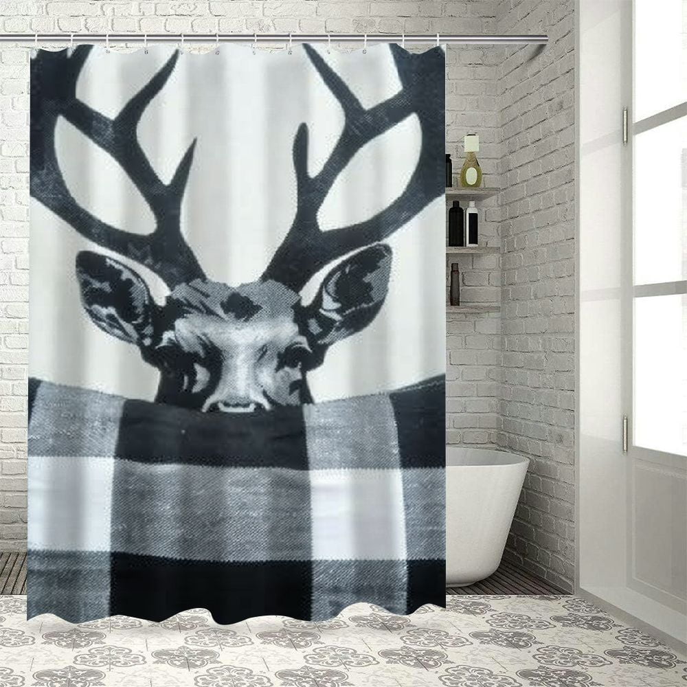 BCIIG Deer Theme Bathroom Decor Set with Hooks, Colorful Luxurious ...