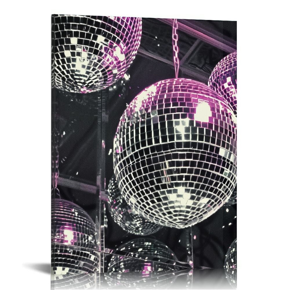 BCIIG Disco Balls Neon Lights Kitsch Movement Fine Art Aesthetic Poster ...
