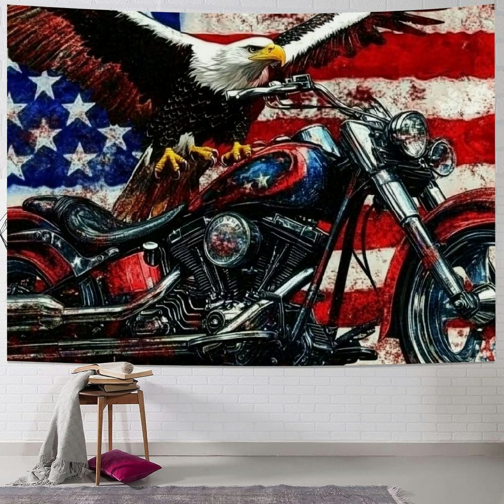 BCIIG Eagle American Flag Tapestry Wall Hanging Unique Style Graphic ...