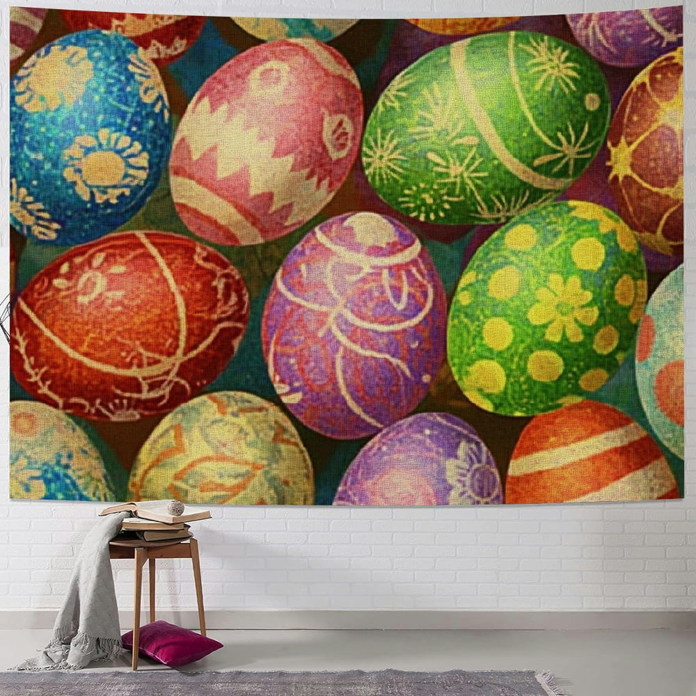 BCIIG Eggs Colors Pattern Tapestry Wall Hanging Unique Style Graphic ...