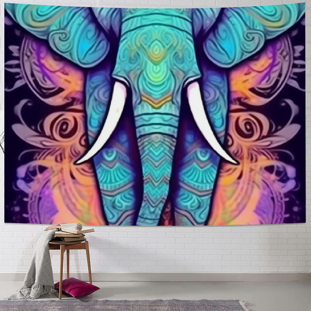 BCIIG Elephant Trunk Psychedelic Tapestry Wall Hanging Unique Style ...