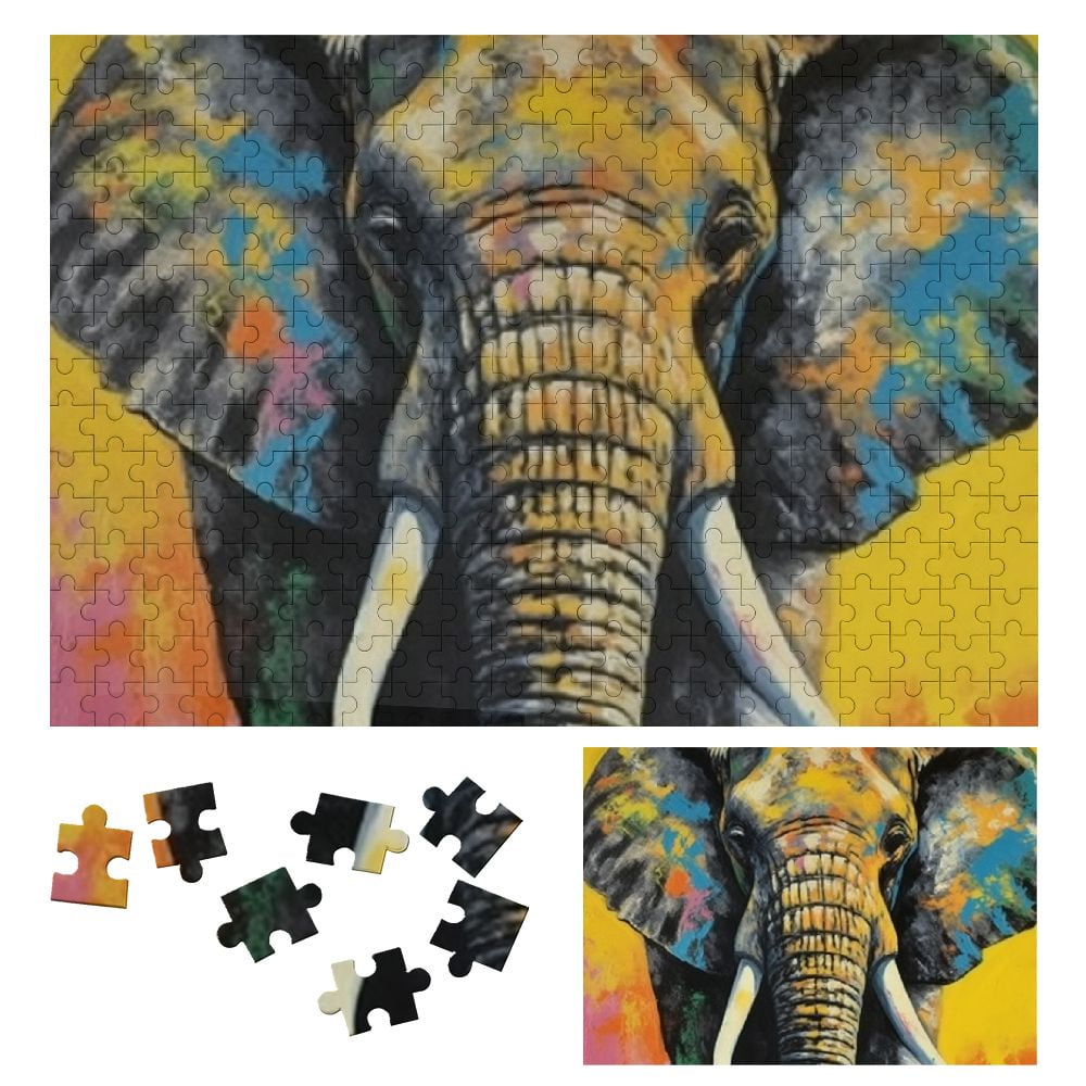 BCIIG Elephant Tusks Wooden Jigsaw Puzzle Challenging Difficult Wood ...
