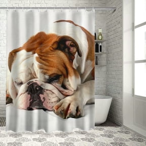 Bulldog Shower Curtain