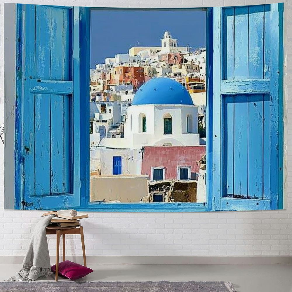 BCIIG European Tapestry, Old Shutters of Window with View of ...