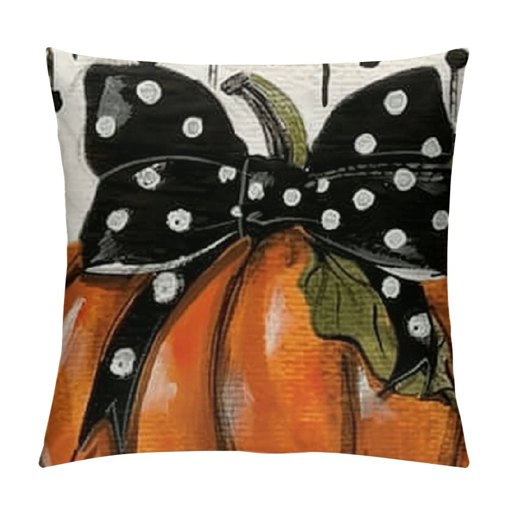 BCIIG Fall Pumpkin Pillow Covers Autumn Thanksgiving Farmhouse Dots ...