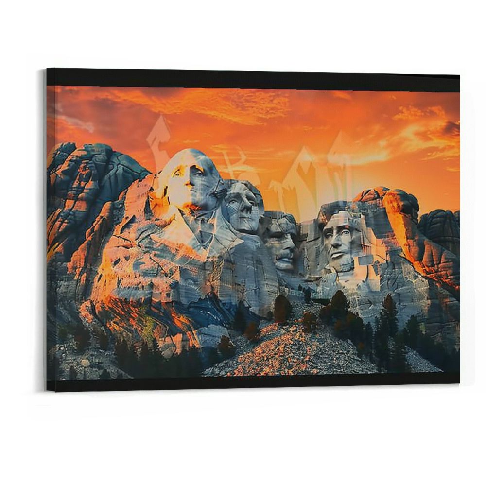 BCIIG Famous Scenic Spot Mount Rushmore National Memorial City Canvas ...