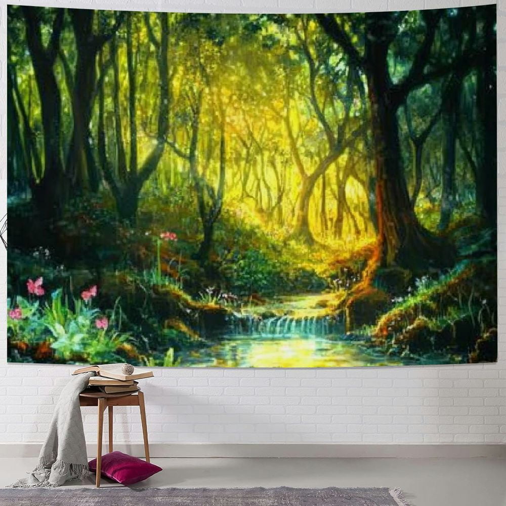 BCIIG Fantasy Forest Tapestry Mystical Nature Landscape Tapestry ...