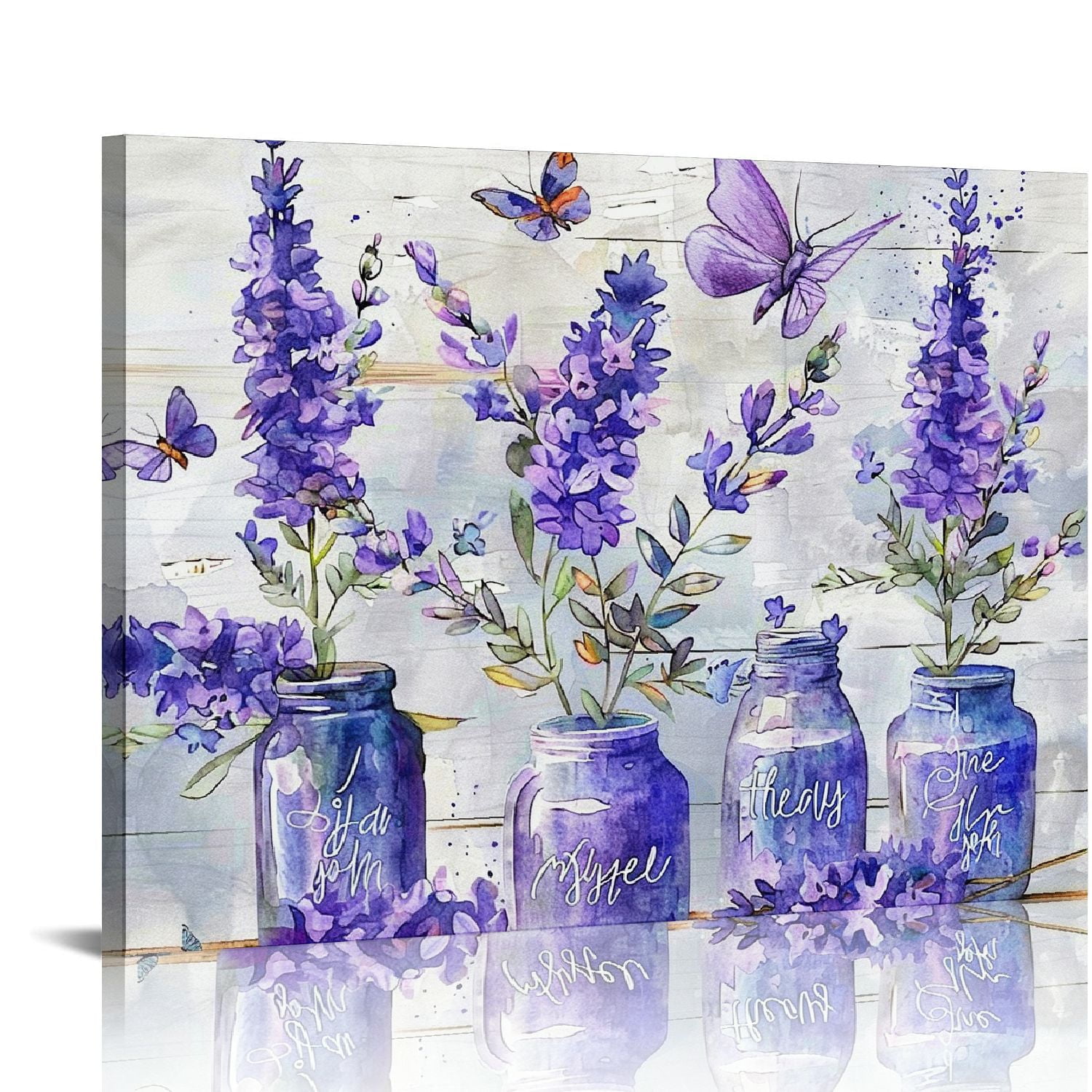 BCIIG Farmhouse Lavender Wall Art for Bathroom Purple Floral and ...