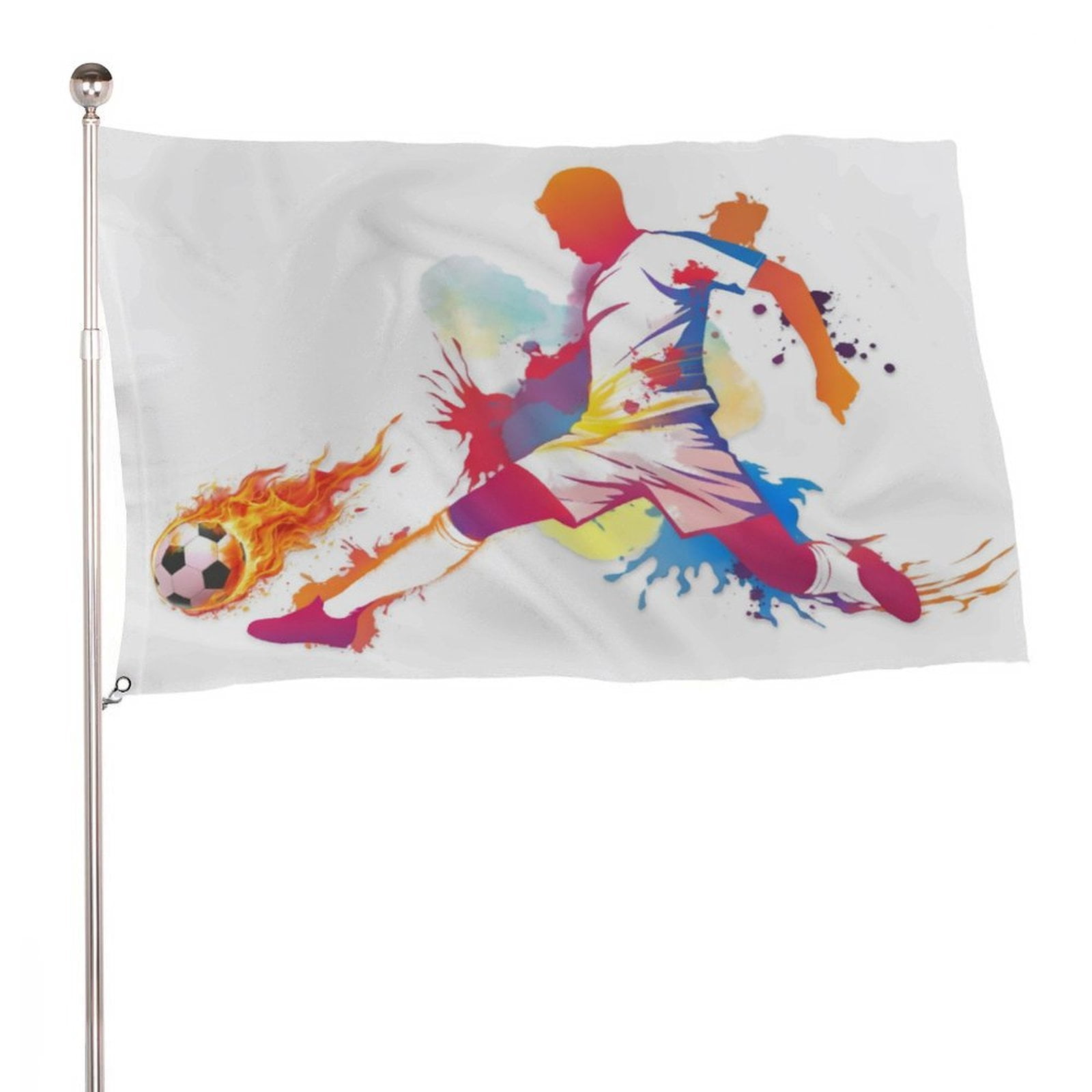 BCIIG Fire Shot Decorative Flag, Garden Decoration Banner, Clear Print ...