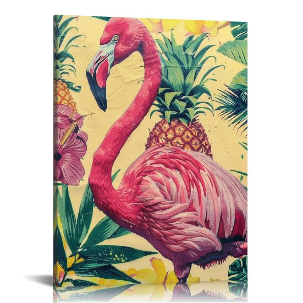 BCIIG Flamingo Pineapple Tropical Fine Art Aesthetic Poster & Print ...
