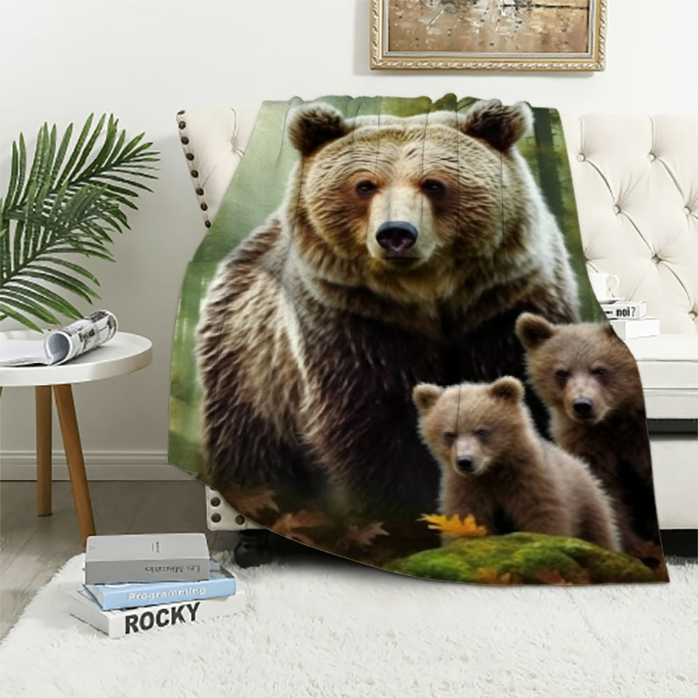 BCIIG Fleece Throw Blanket Soft Cozy Warm Fuzzy Flannel Plush Blanket ...