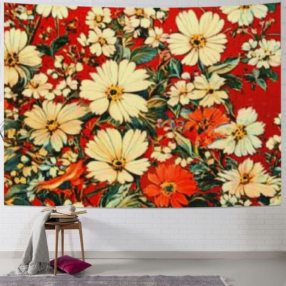 BCIIG Flower Tapestry for Girls Boys Kids Large Vintage Flower Wall ...