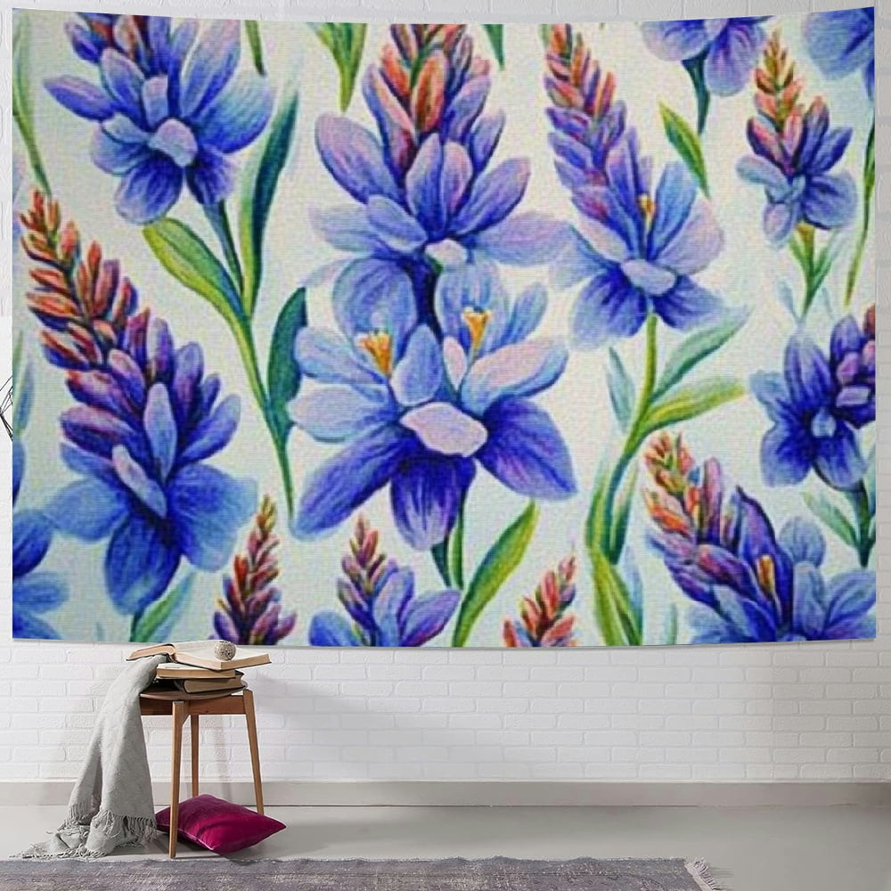 BCIIG Flower Tapestry Wall Hanging Unique Style Graphic Tapestries Home ...