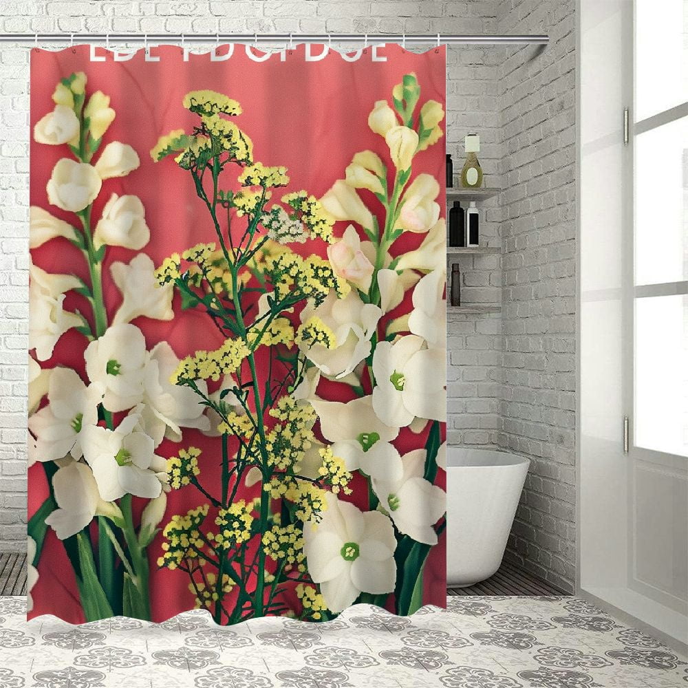 BCIIG Flowers Bathroom Decor Set with Hooks, Colorful Luxurious ...