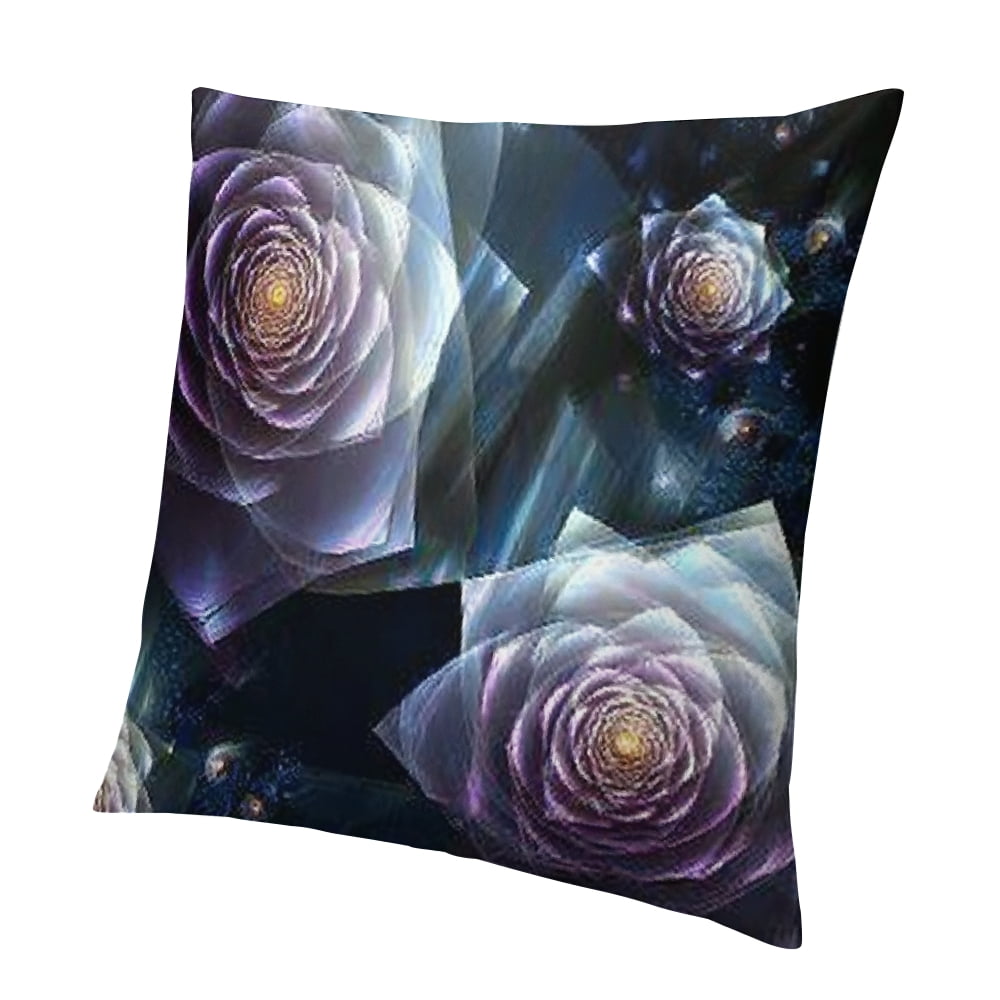 BCIIG Flowers Fractals Generative Throw Pillowcase Home Decor 22x22in ...