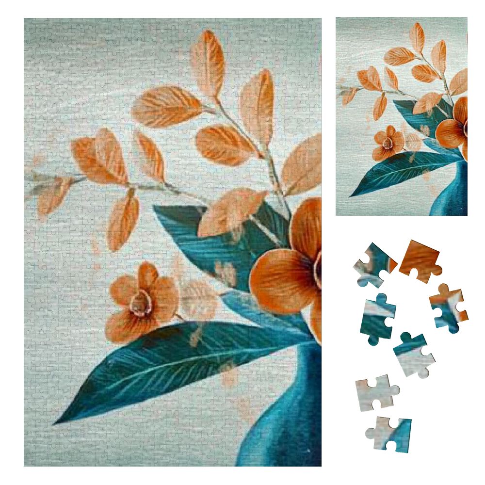 BCIIG Flowers Leaves Vase Vertical Impossible Wooden Puzzle Gift for ...