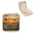 BCIIG Flowers Sunset Art Jewelry Storage Box for Necklaces Rings ...