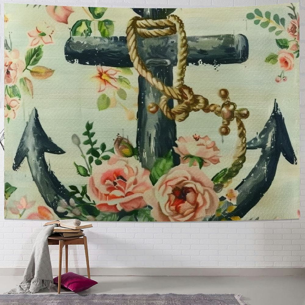 BCIIG Flowers Tapestry Wall Hanging Unique Style Graphic Tapestries ...