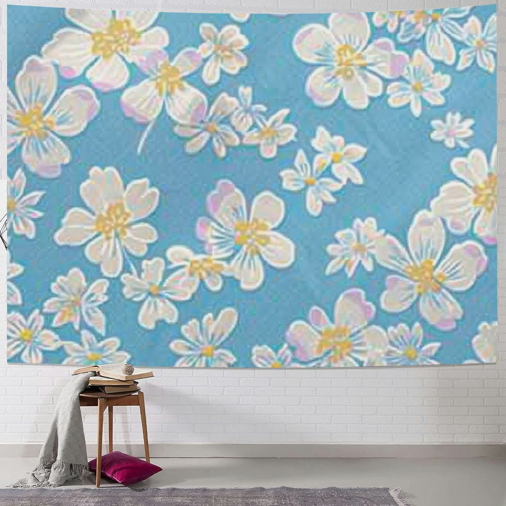 BCIIG Flowers Tapestry Wall Hanging Unique Style Graphic Tapestries ...