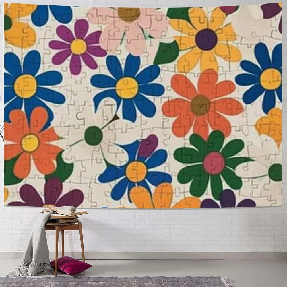 BCIIG Flowers Tapestry Wall Hanging Unique Style Graphic Tapestries ...