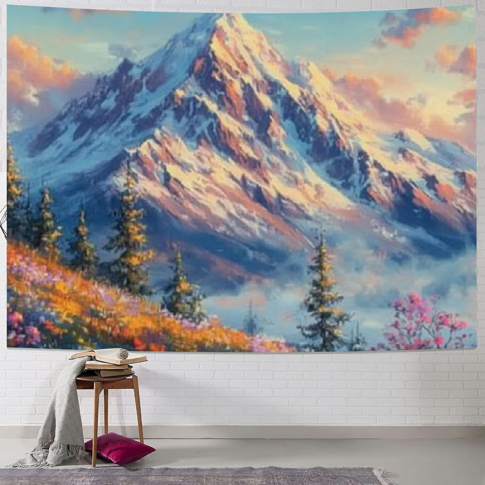 BCIIG Flowers Tapestry Wall Hanging Unique Style Graphic Tapestries ...