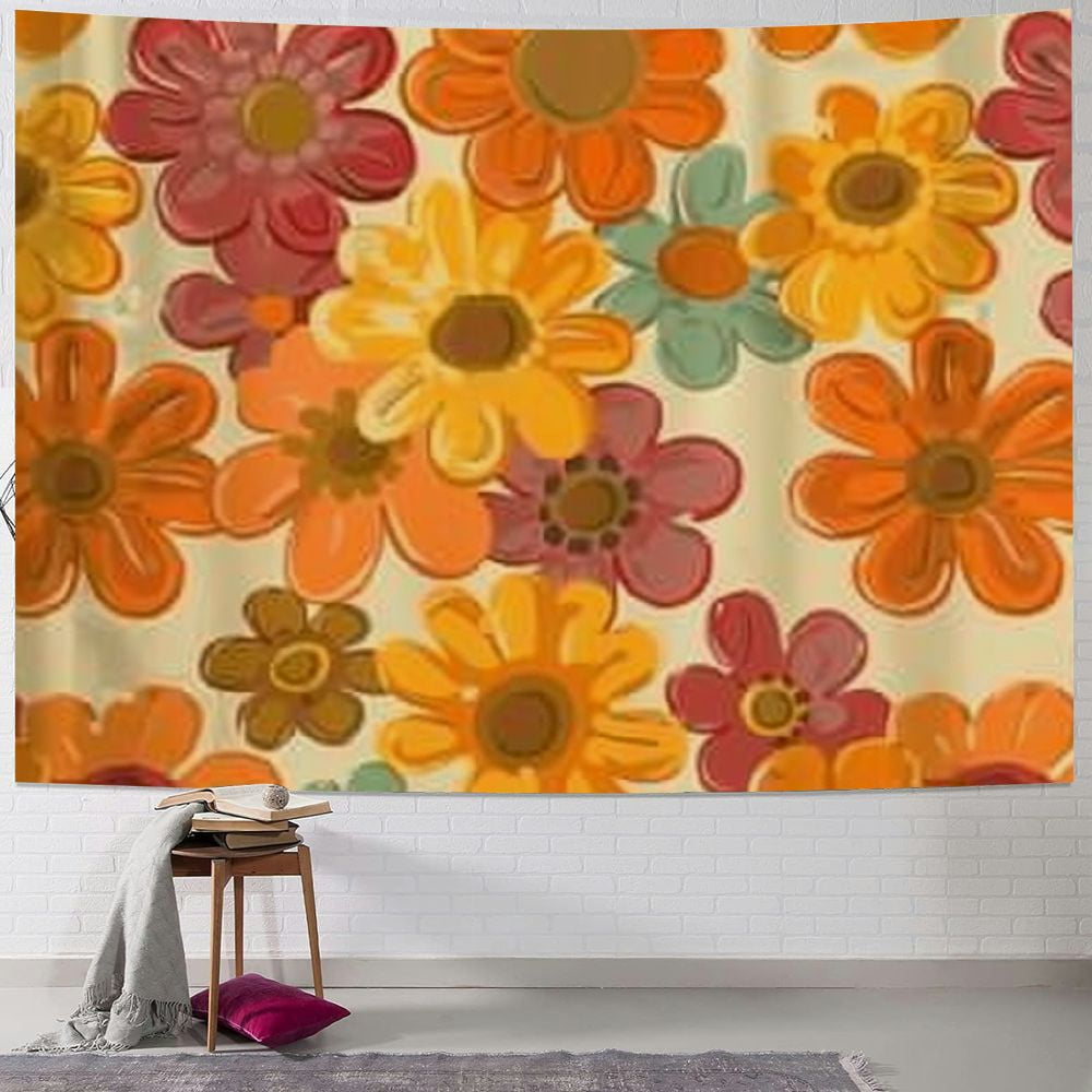BCIIG Flowers Tapestry Wall Hanging Unique Style Graphic Tapestries for ...