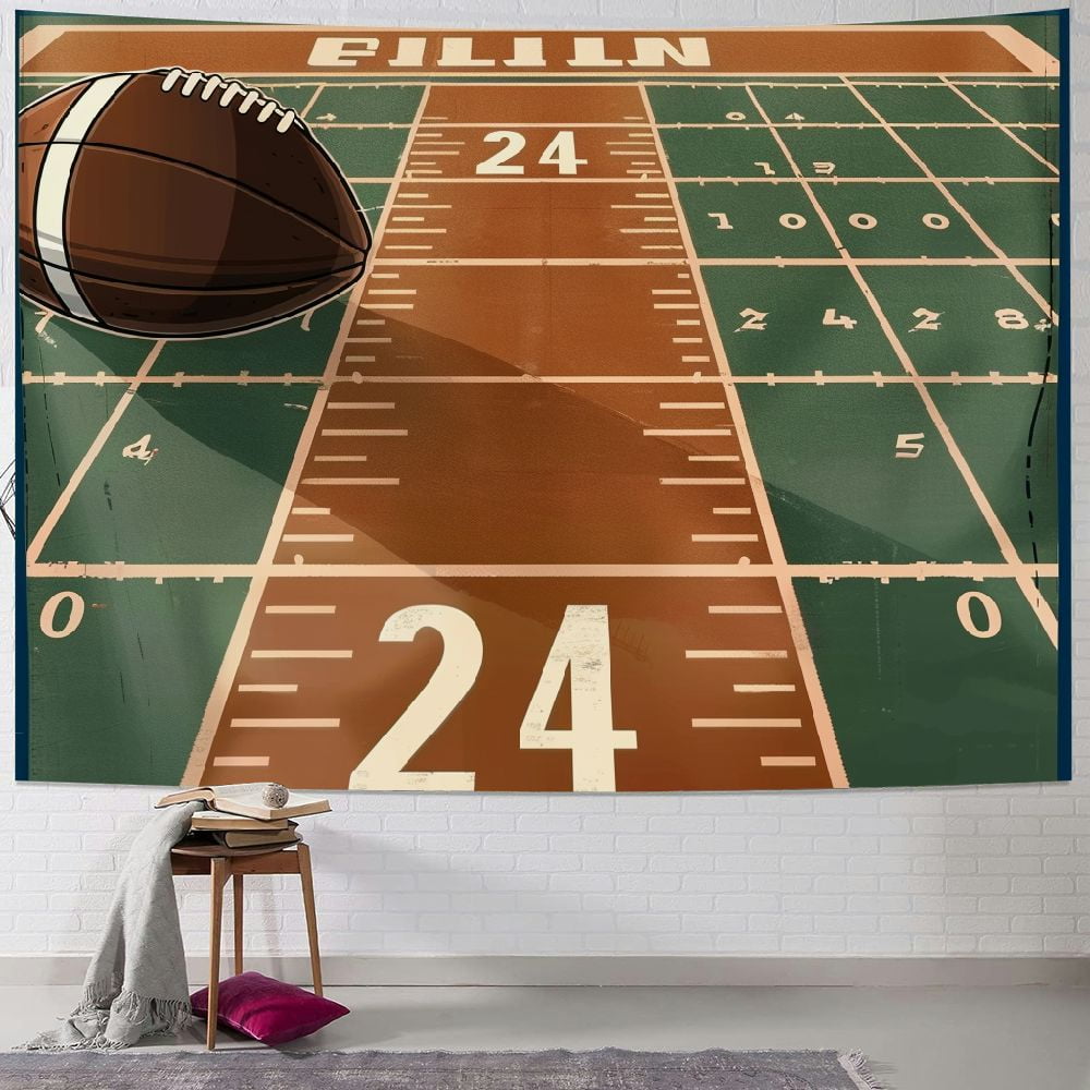BCIIG Football Field Tapestry Wall Hanging Unique Home Decor Art for ...