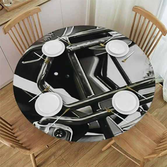 BCIIG Football Helmet Round Table Cover Stain Resistant Washable Indoor ...