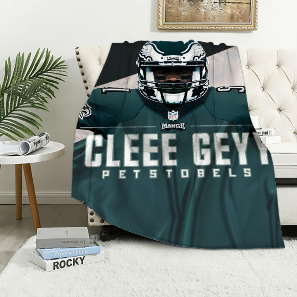 BCIIG Football Jersey Helmet Theme Soft Flannel Fabric Blanket All ...
