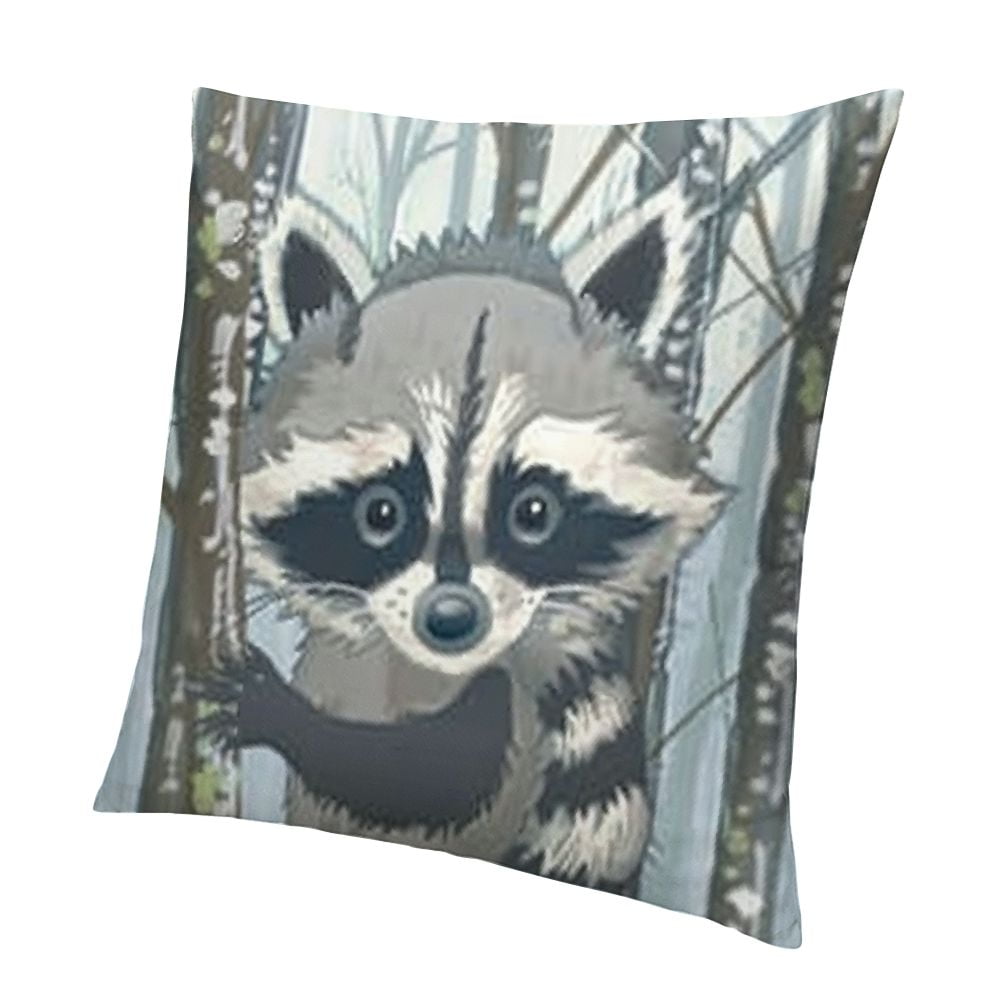 BCIIG Forest Animal Pillow Covers Deer Fox Bear Raccoon Decorative ...