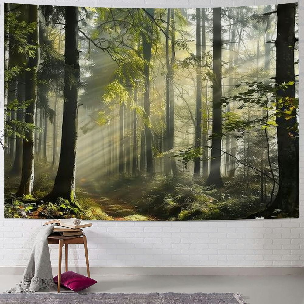 BCIIG Forest Pathway in the Misty Mountain Tapestry Wall Hanging Art ...