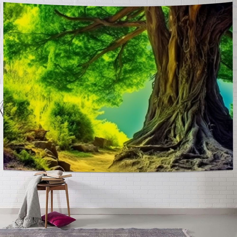 BCIIG Forest Tree Tapestry Rainforest Nature Landscape Tapestry Wall ...