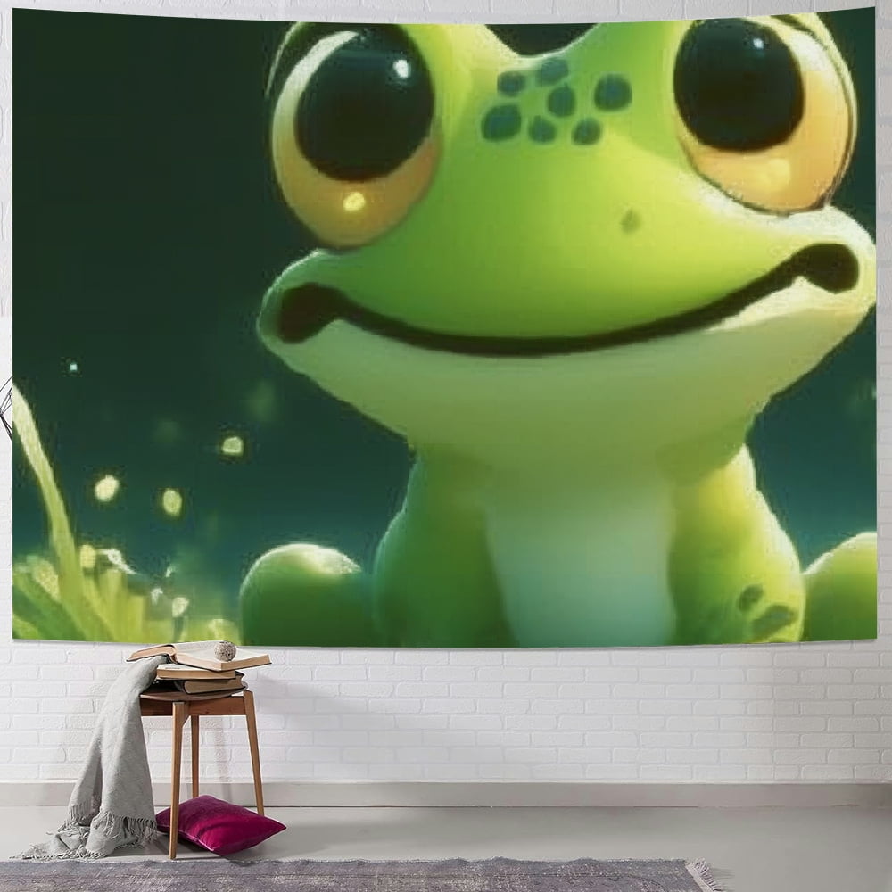 BCIIG Frog Tapestry Wall Hanging Unique Style Graphic Tapestries Home ...