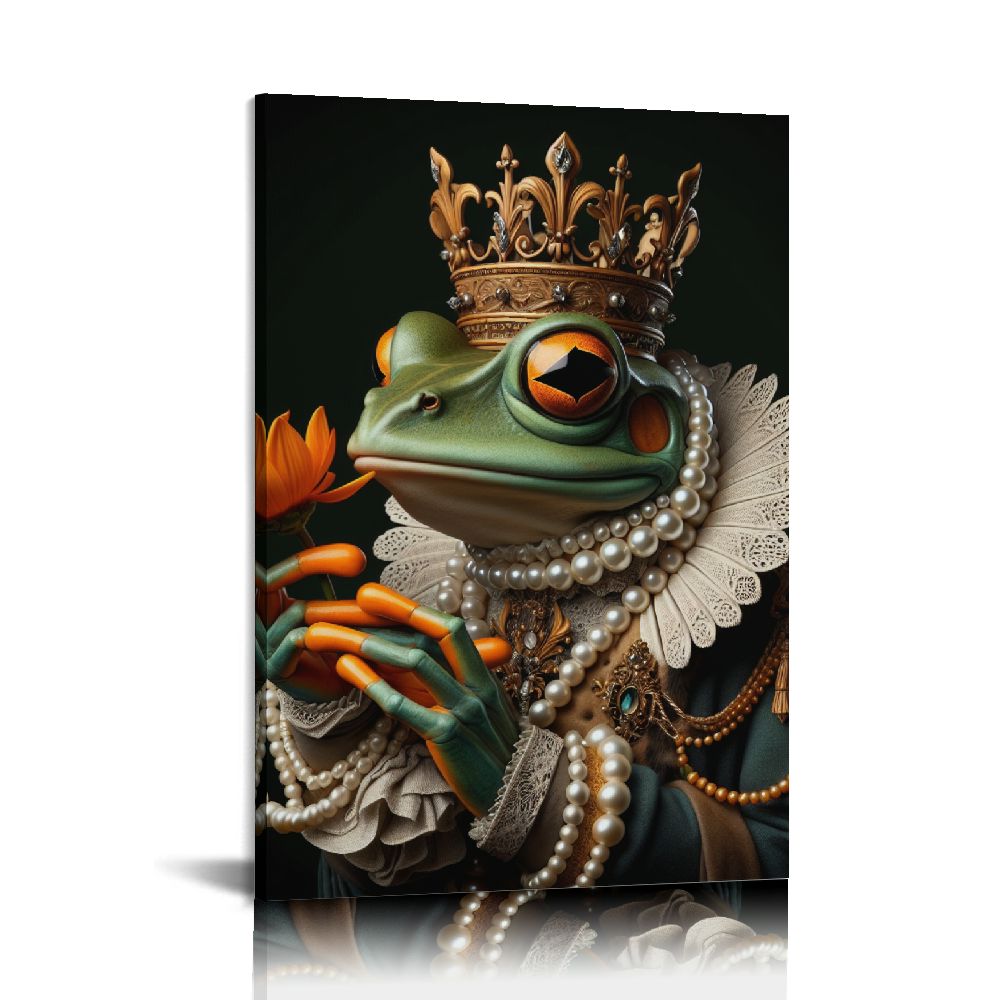 BCIIG Frog wall art in bathroom, frog picture wall in bathtub wall ...