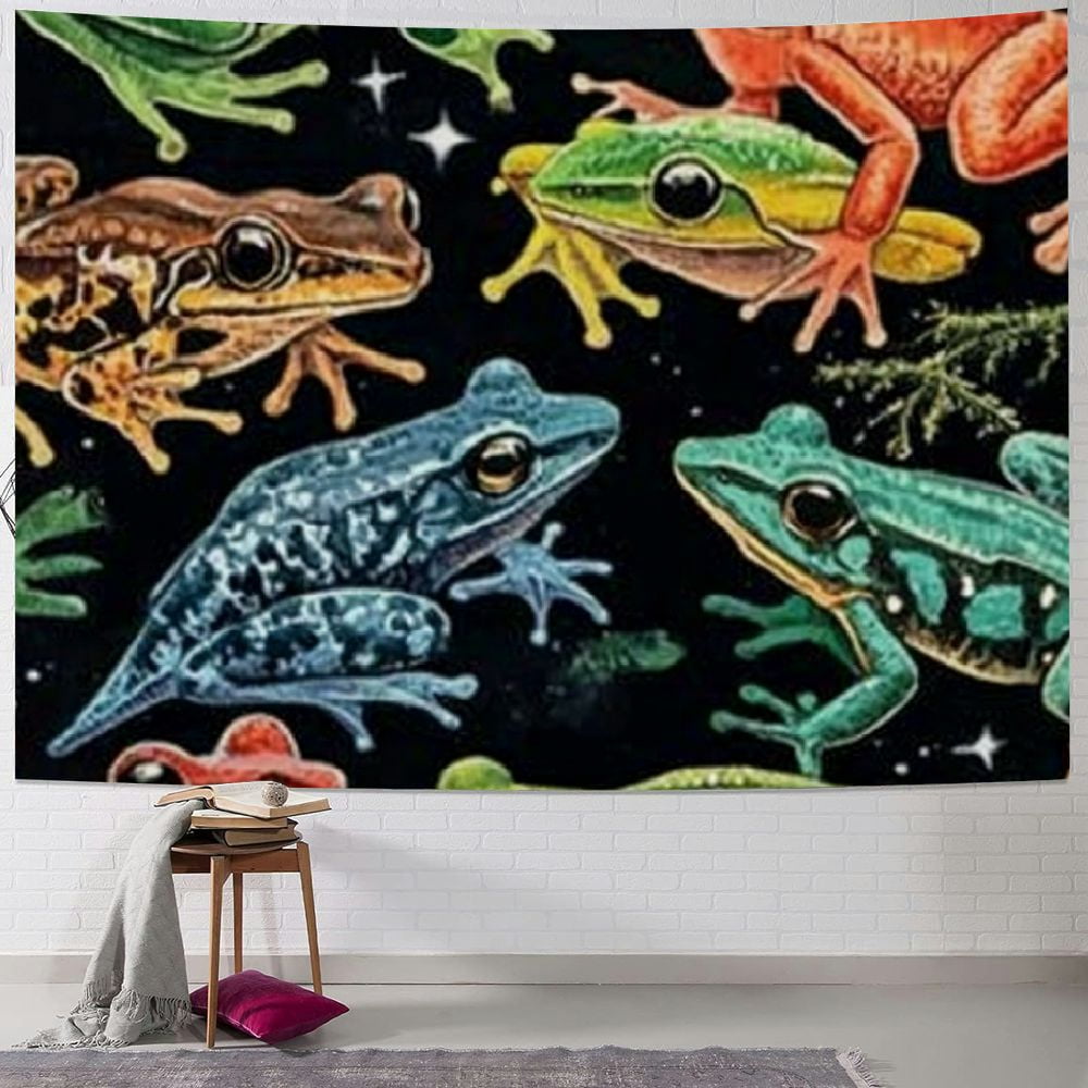 BCIIG Frogs Tapestry Wall Hanging Unique Style Graphic Tapestries Home ...