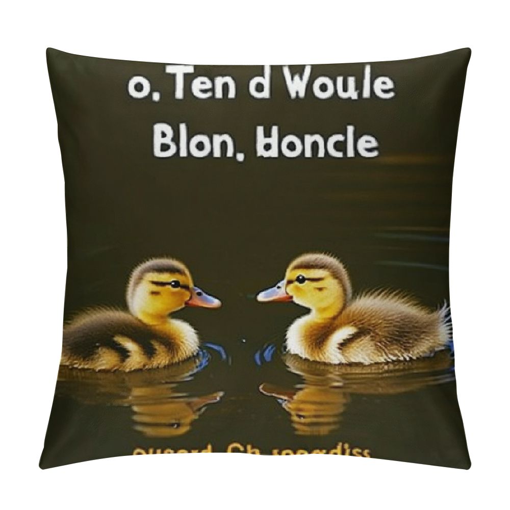 BCIIG Funny Duck Throw Pillow Covers Things I Do in My Spare Time Duck ...