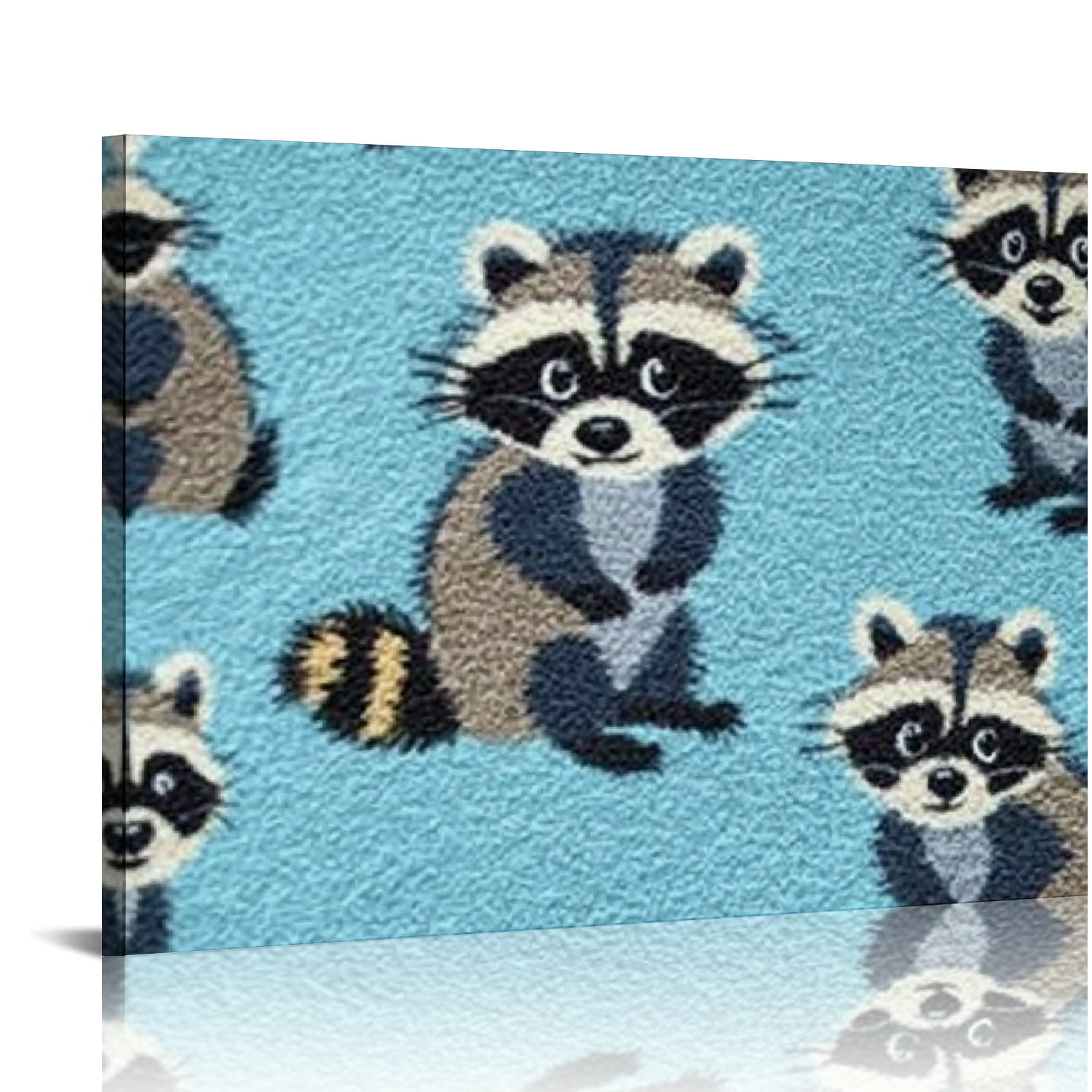 BCIIG Funny Raccoons Theme Modern Canvas Prints for Living Room Bedroom ...