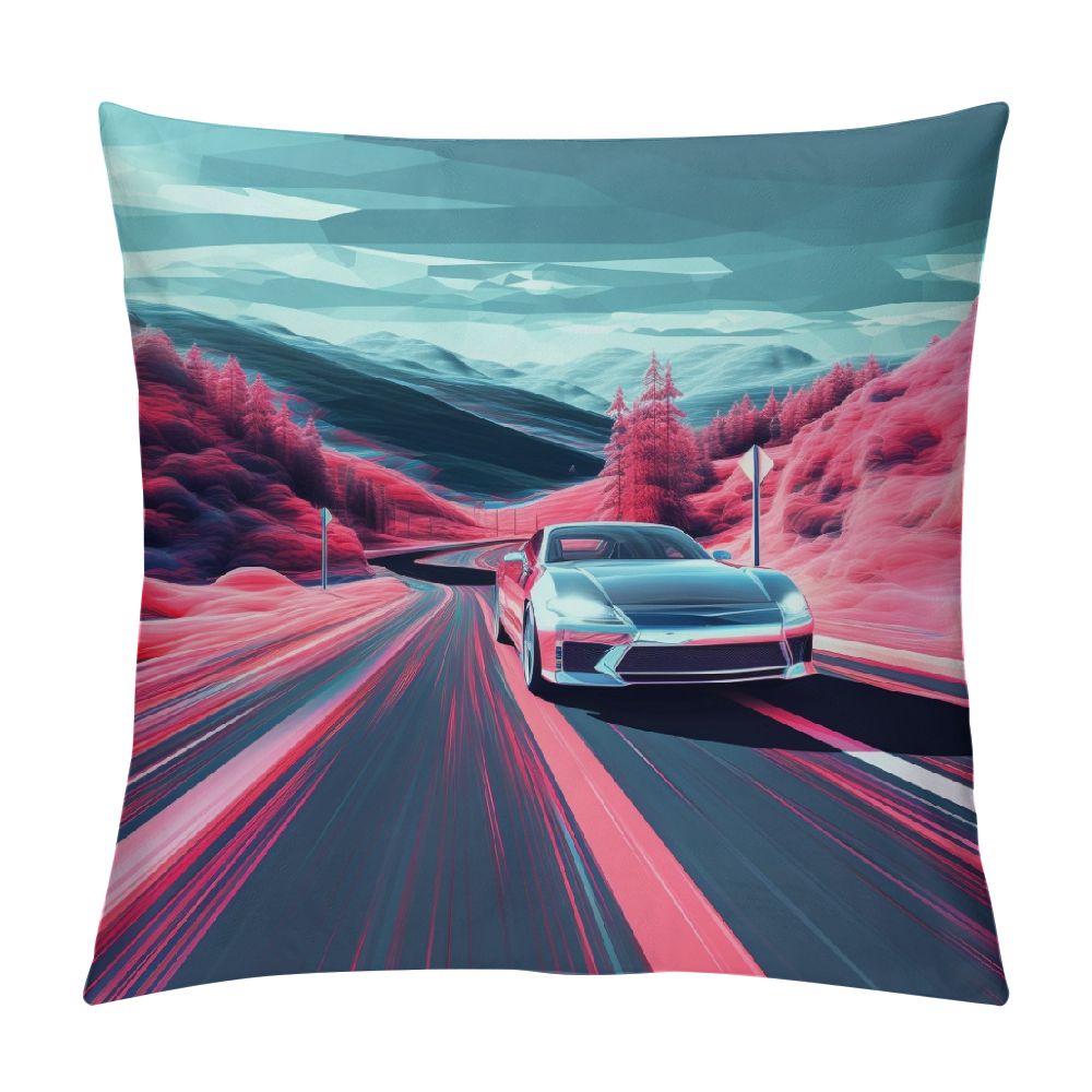BCIIG Futuristic Graphic Decorative Pillow Cover for Home Couch Living ...