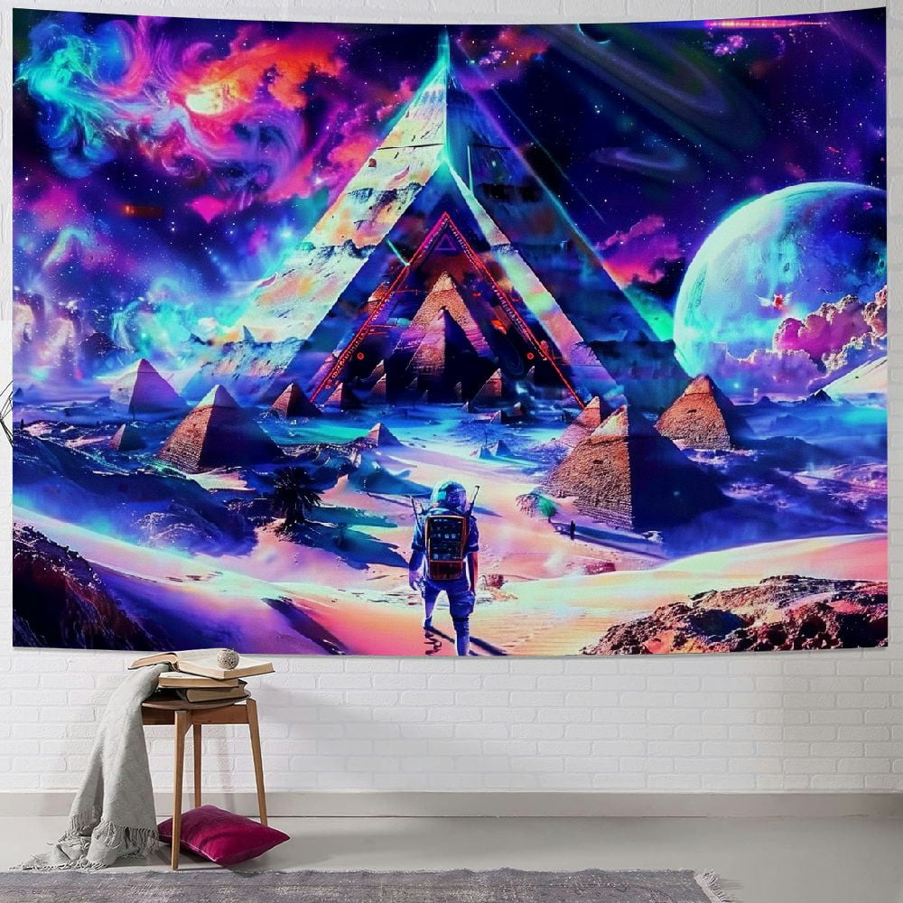 BCIIG Galaxy Space Tapestry UV Reactive Astronaut Tapestry Trippy ...