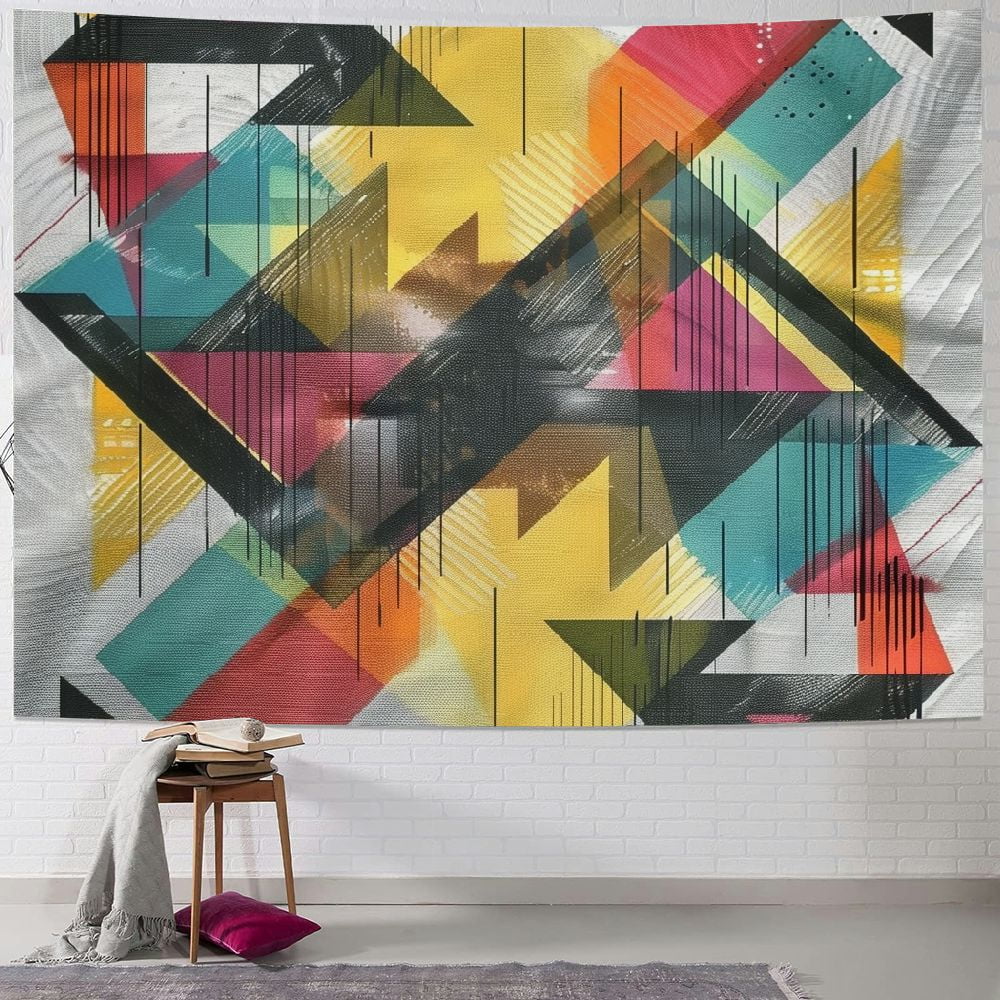 BCIIG Geometric Design Abstract Art Modern Tapestry Wall Hanging Unique ...