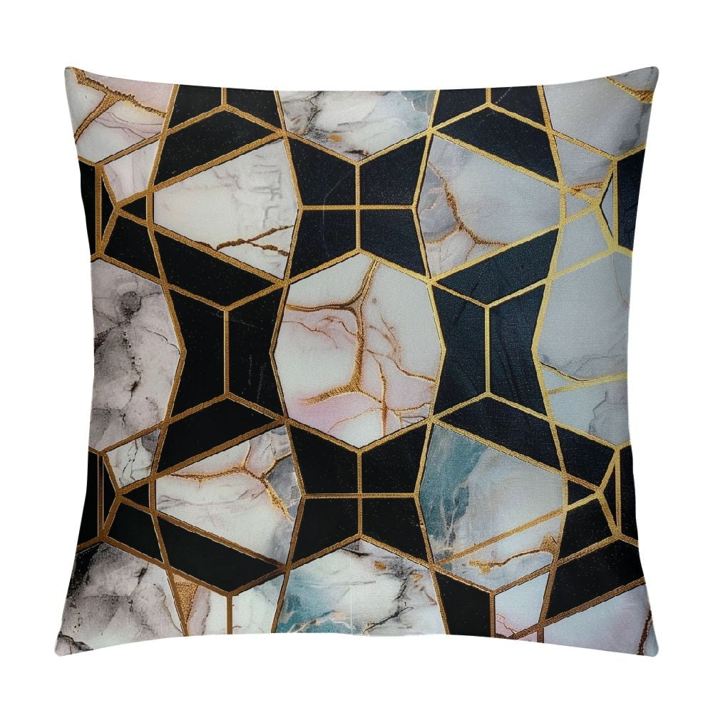 BCIIG Geometric Pillow Covers 18x18 Farmhouse Decorative Black and ...