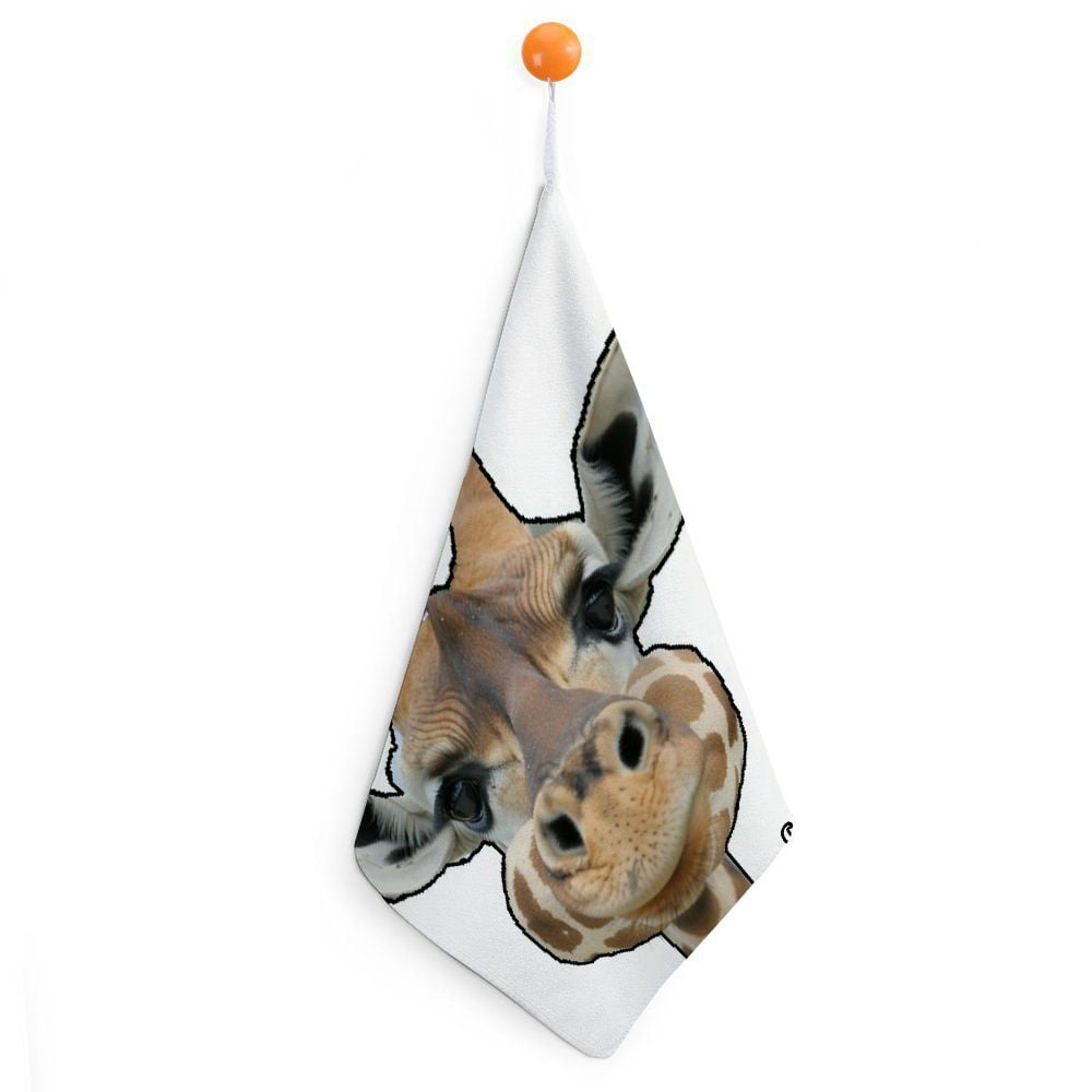 BCIIG Giraffe Reusable Hand Towels 11.8x11.8in for Kitchen and Bathroom ...
