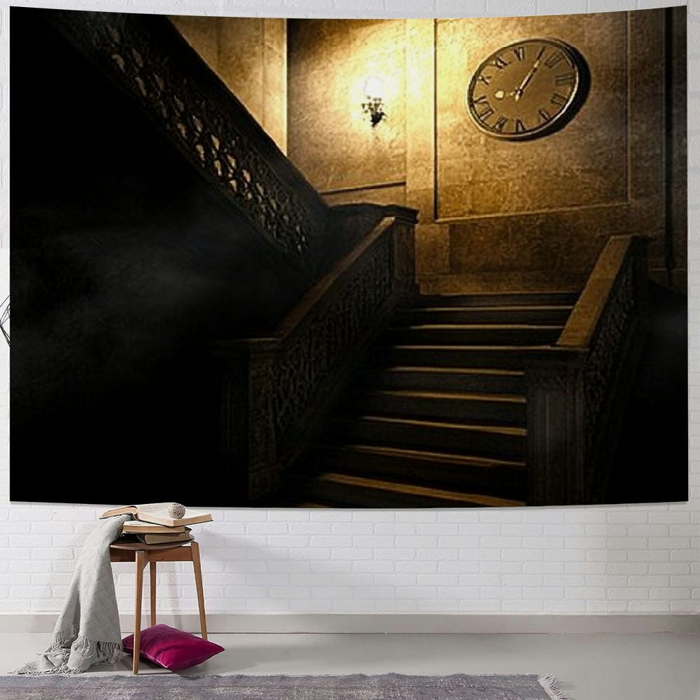 BCIIG Gloomy Gothic Style Stairway Backdrop for Photography Halloween ...