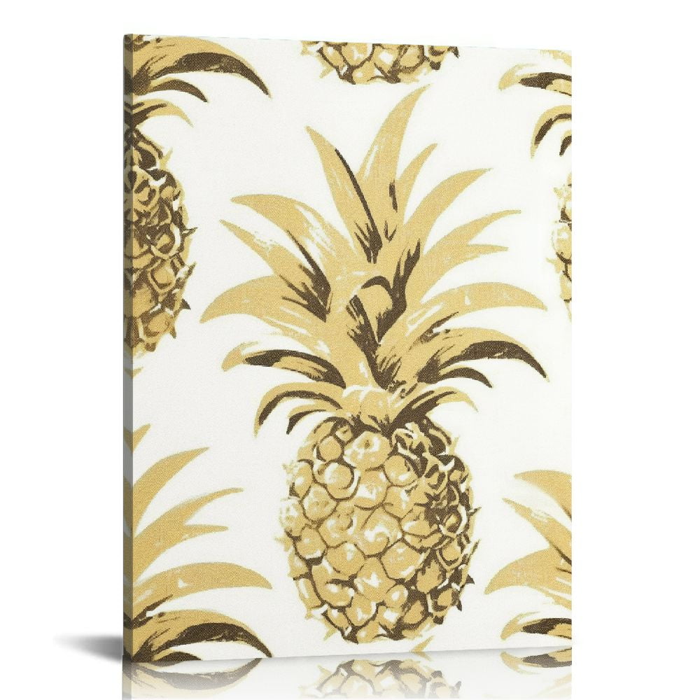 BCIIG Gold Pineapples Fine Art Aesthetic Wall Painting for Home Office ...