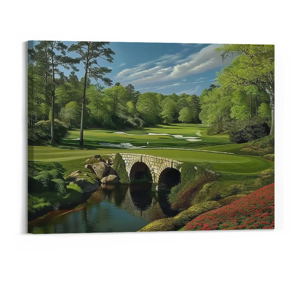 BCIIG Golf Landscape Artwork Canvas Painting for Living Room Wall Art ...